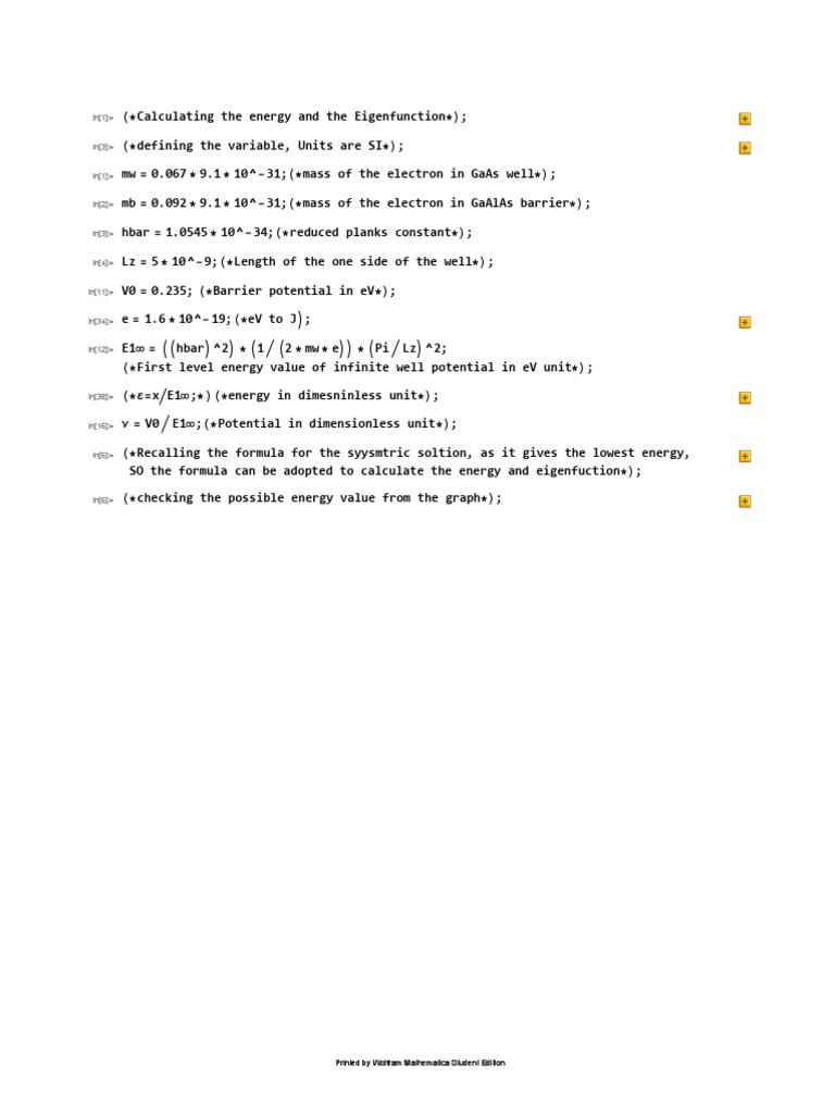 Printed by Wolfram Mathematica Student Edition | PDF | Applied And ...