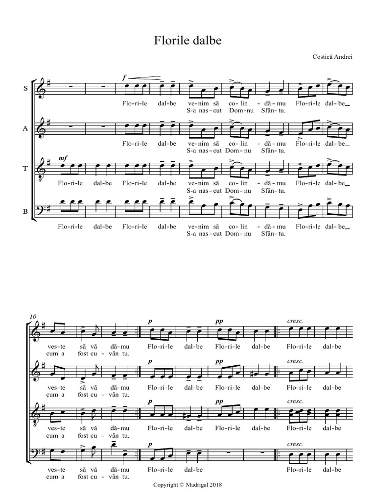 Florile Dalbe Costică Andrei | PDF