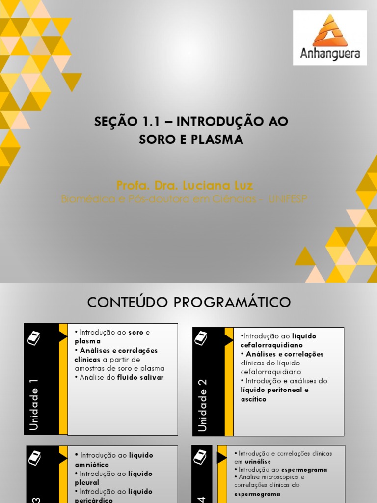 Soro e Plasma | PDF | Plasma sanguíneo | Sangue