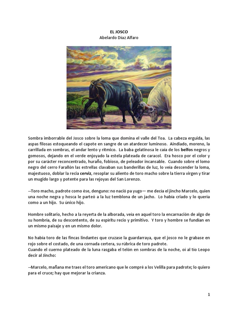 El Josco | PDF | Animales y humanos | Naturaleza