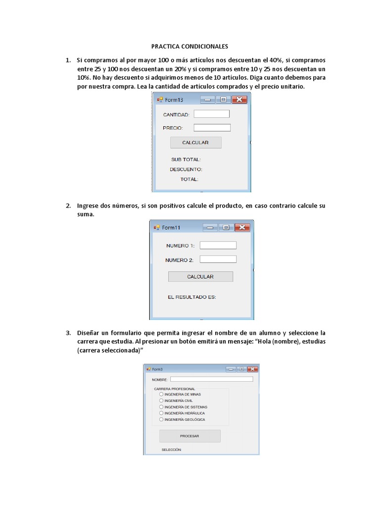 Practica de Lenguaje de Programación | PDF