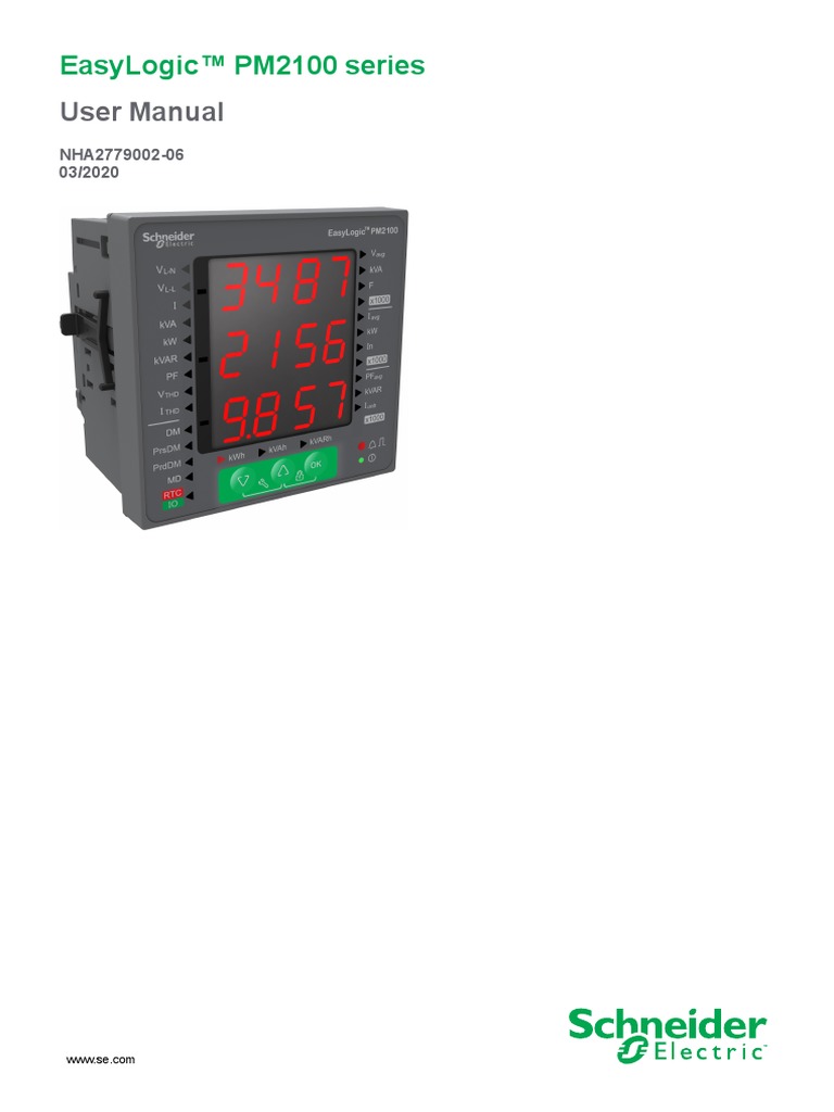 EasyLogic™ PM2100 series-EN PDF | PDF | Programmable Logic Controller ...