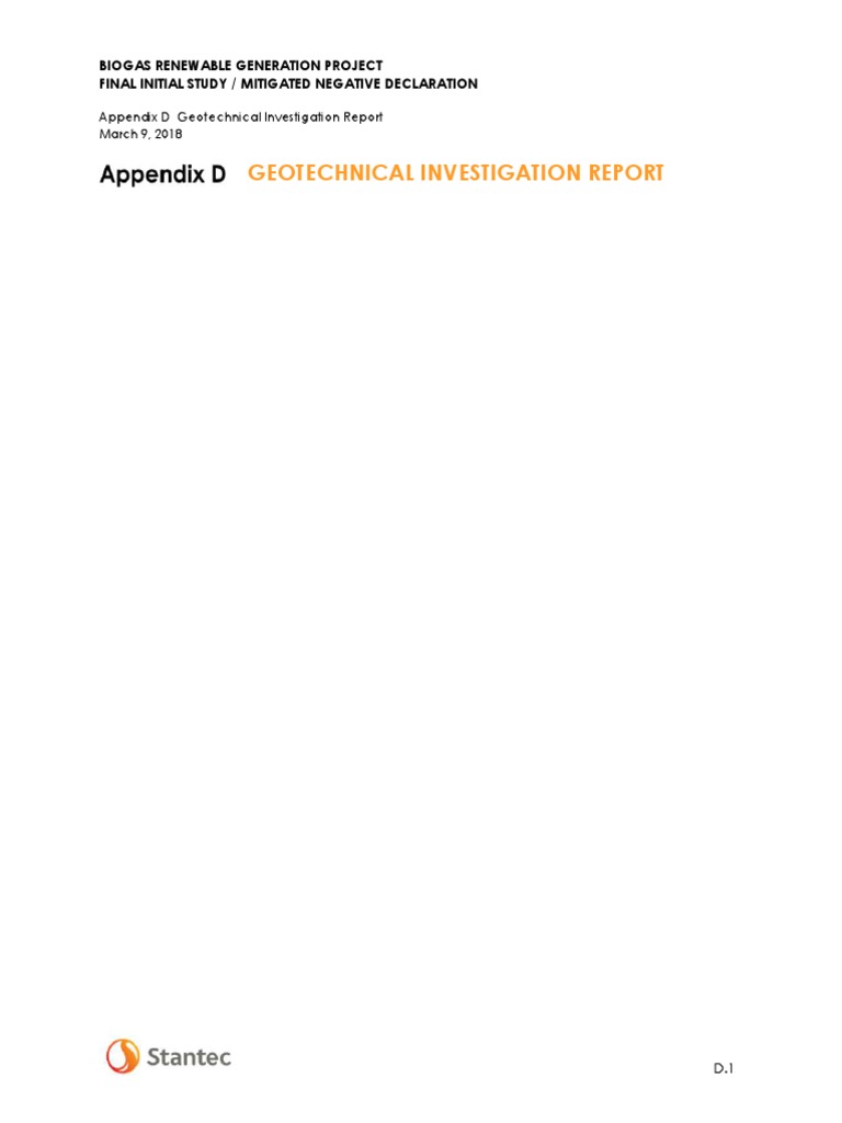 Appendix DGeotechnical Repor | PDF | Geotechnical Engineering | Corrosion