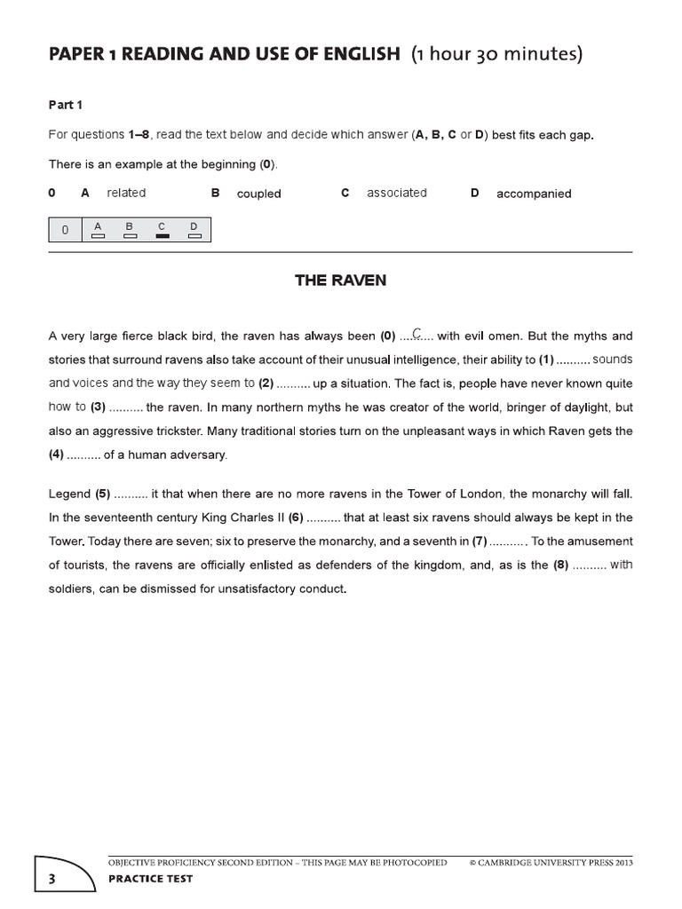 CPE - Reading and Use of English | PDF | Historical Reenactment