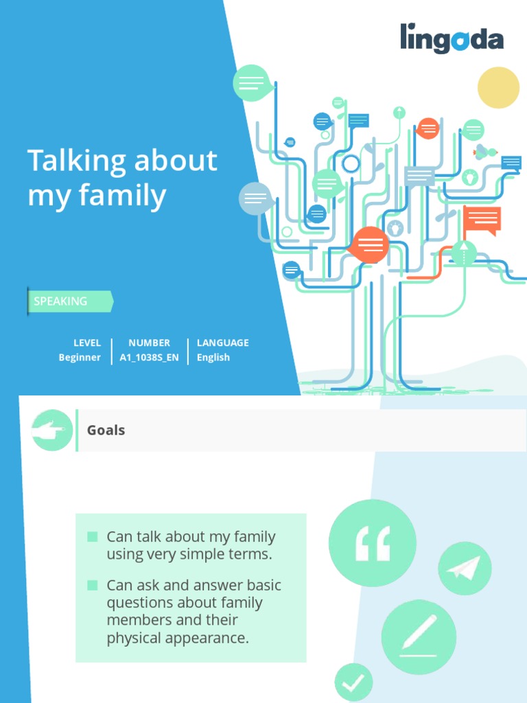Talking About My Family: Speaking | PDF | Grandparent | English Language