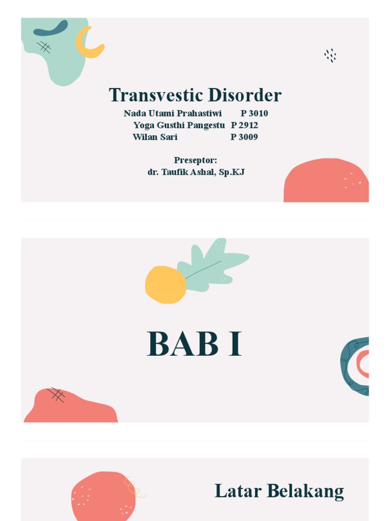 Transvestic Disorder | PDF | Pengembangan Diri | Sains & Matematika