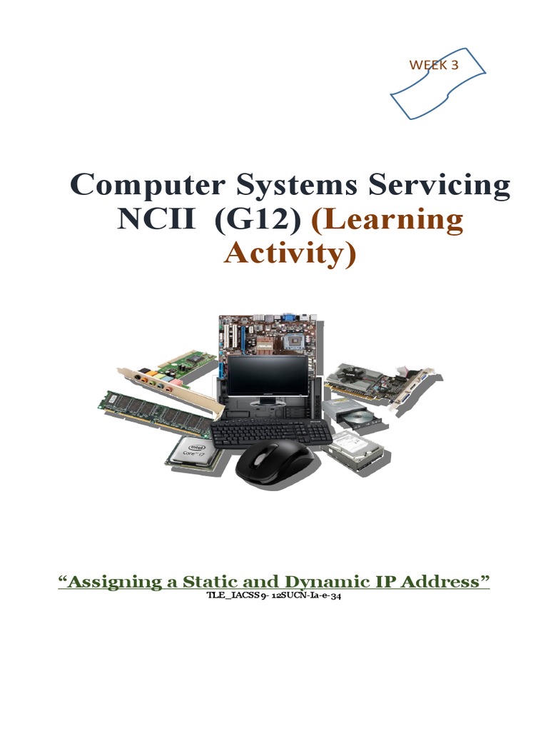 Computer Systems Servicing NCII (G12) : (Learning Activity) | PDF | Ip ...