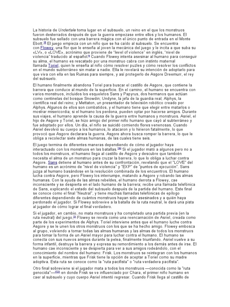 Undertale | PDF | Ocio