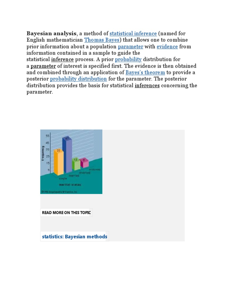 Bayesian Analysis - Explanation | PDF | Bayesian Inference | Statistical Inference