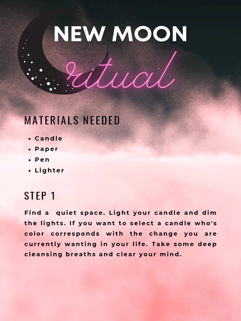 New Moon Ritual | PDF
