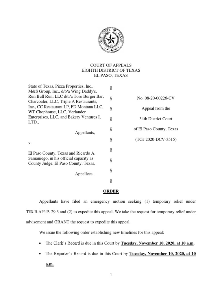 40B7279-Order On Appeal Schedule | PDF | Appeal | United States Federal ...