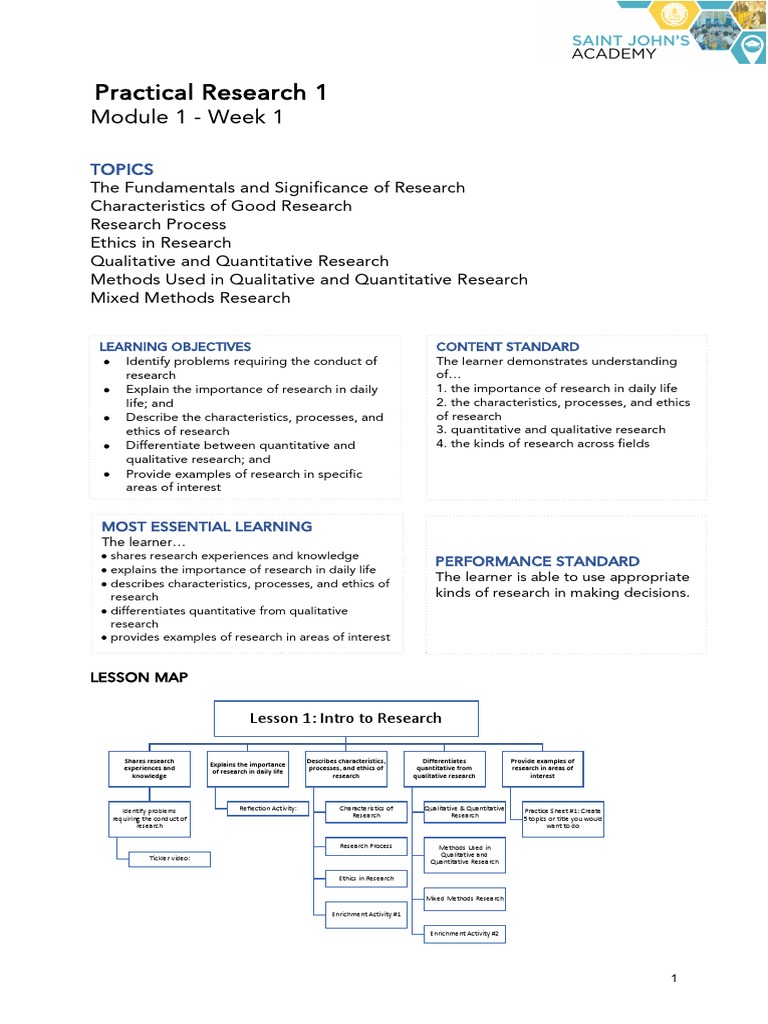 Research1 Module 1 Wk1 PDF | PDF | Qualitative Research | Quantitative ...
