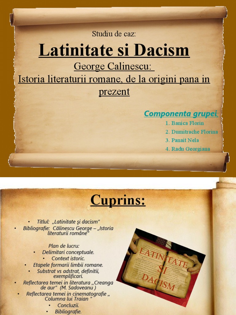 Studiu de Caz - Latinitate Si Dacism | PDF