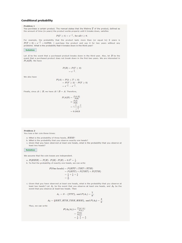 Conditional Probability | PDF