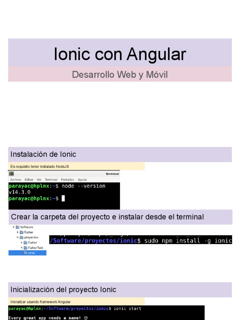 Ionic Con Angular | PDF | Script Java | Enrutador (Computación)