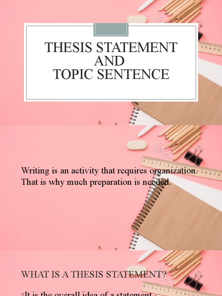 Understanding Thesis and Topic Sentences | PDF | Career & Growth ...