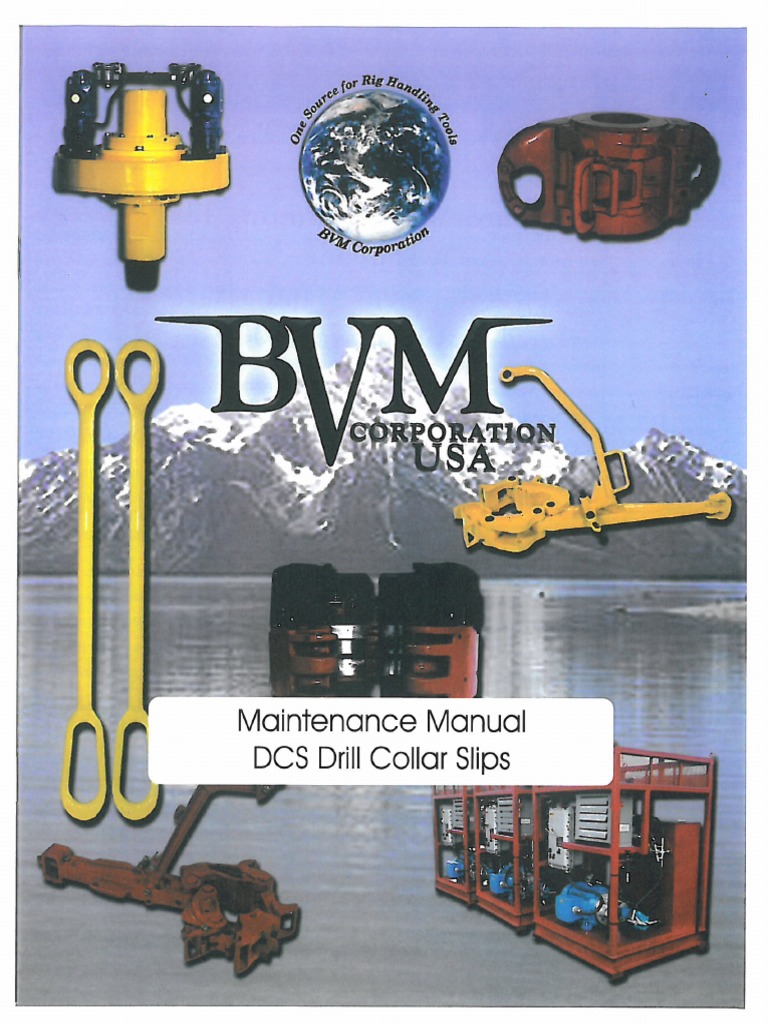 DCS Drill Collar Slips Maintenance Manual PDF | PDF
