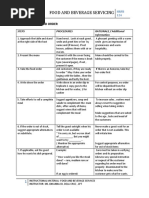 Room Service GSP & SOP | PDF | Food And Drink