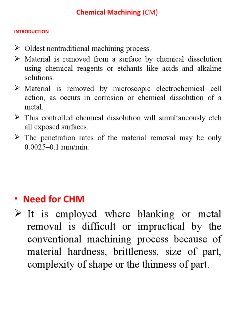 Chemical Machining (CM) | PDF | Sheet Metal | Business Process