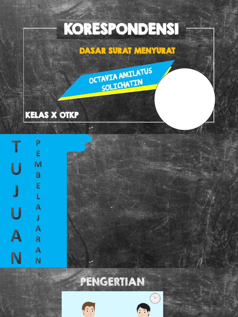 Dasar-dasar Surat Menyurat Kelas X | PDF