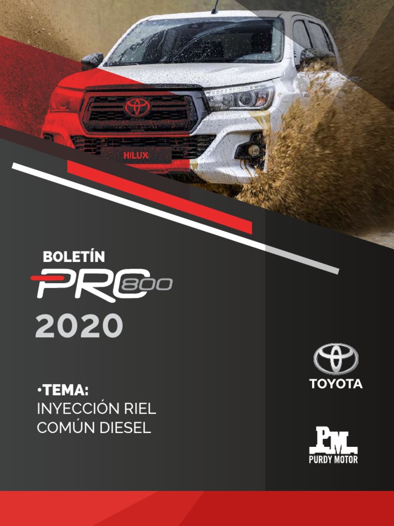 Boletin Pro 800 Inyeccion Riel Comun Diesel Final | PDF | Inyección de combustible | Motor diesel