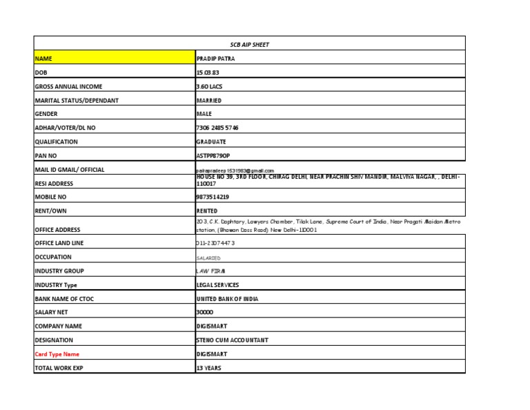 SCB - Pradip Patra - 5 Nov | PDF | Law