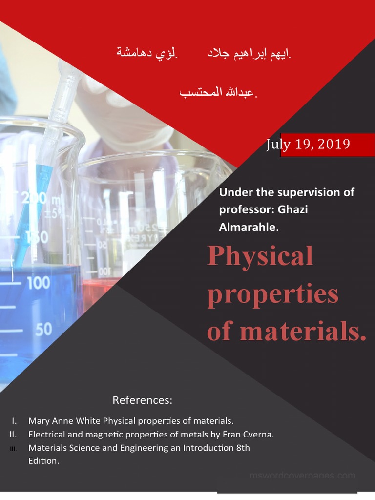 Physical Properties of Materials | PDF | Thermal Conductivity ...