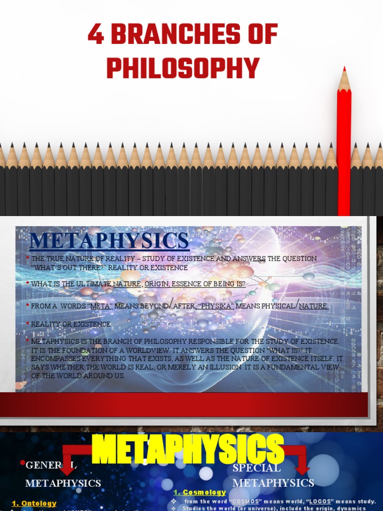 Overview of Philosophy's Four Branches | PDF | Epistemology | Metaphysics