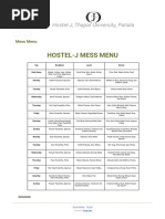 Mess Menu For Boys Hostel (Nit) | PDF | South Asian Cuisine | Food And ...
