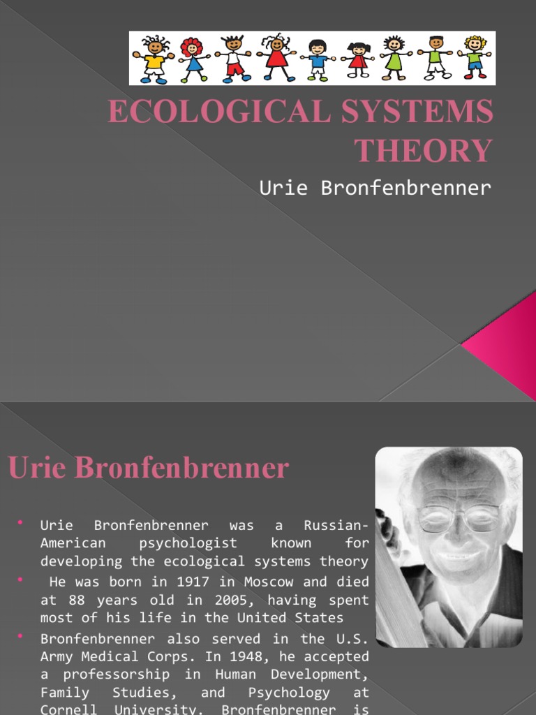 Bronfenbrenner's Ecological Systems Theory | PDF | Developmental ...