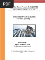 MODUL SPLDV Kelas VIII | PDF