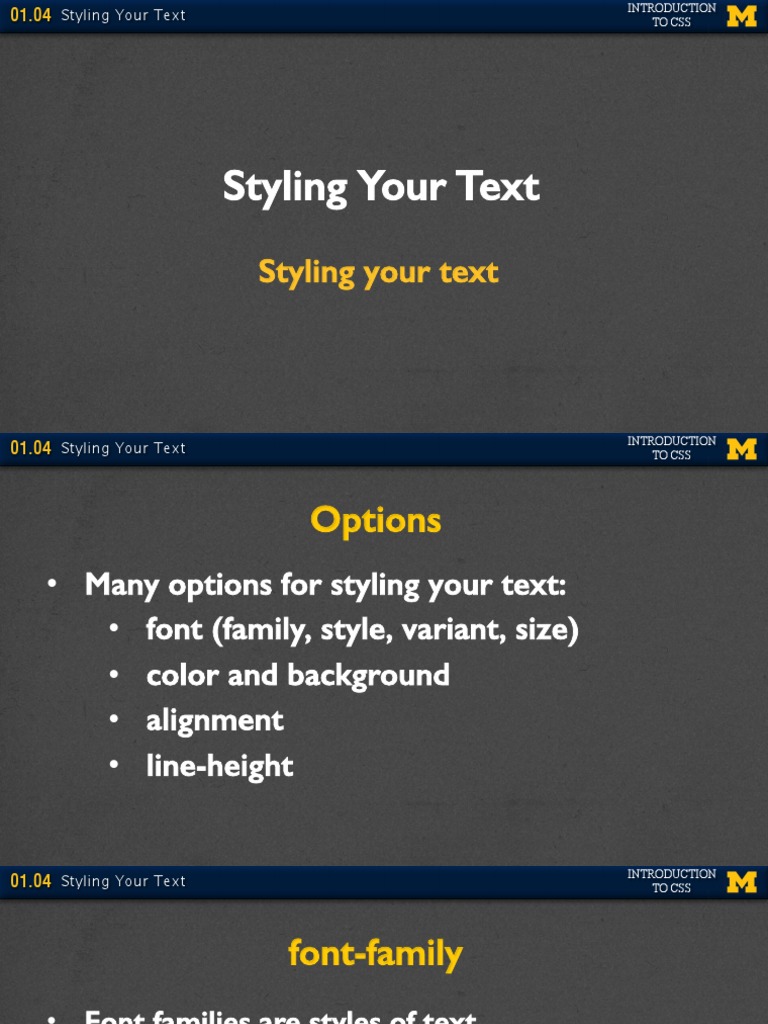 Styling Your Text! | PDF | Cascading Style Sheets | Communication Design