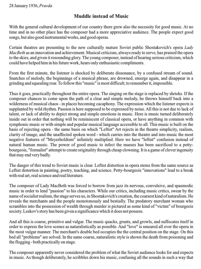 Muddle Instead of Music | PDF | Performing Arts | Entertainment (General)