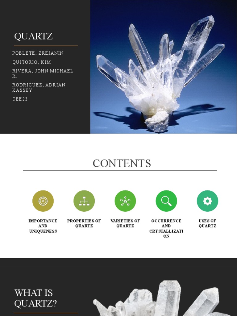 QUARTZ | PDF | Quartz | Magma