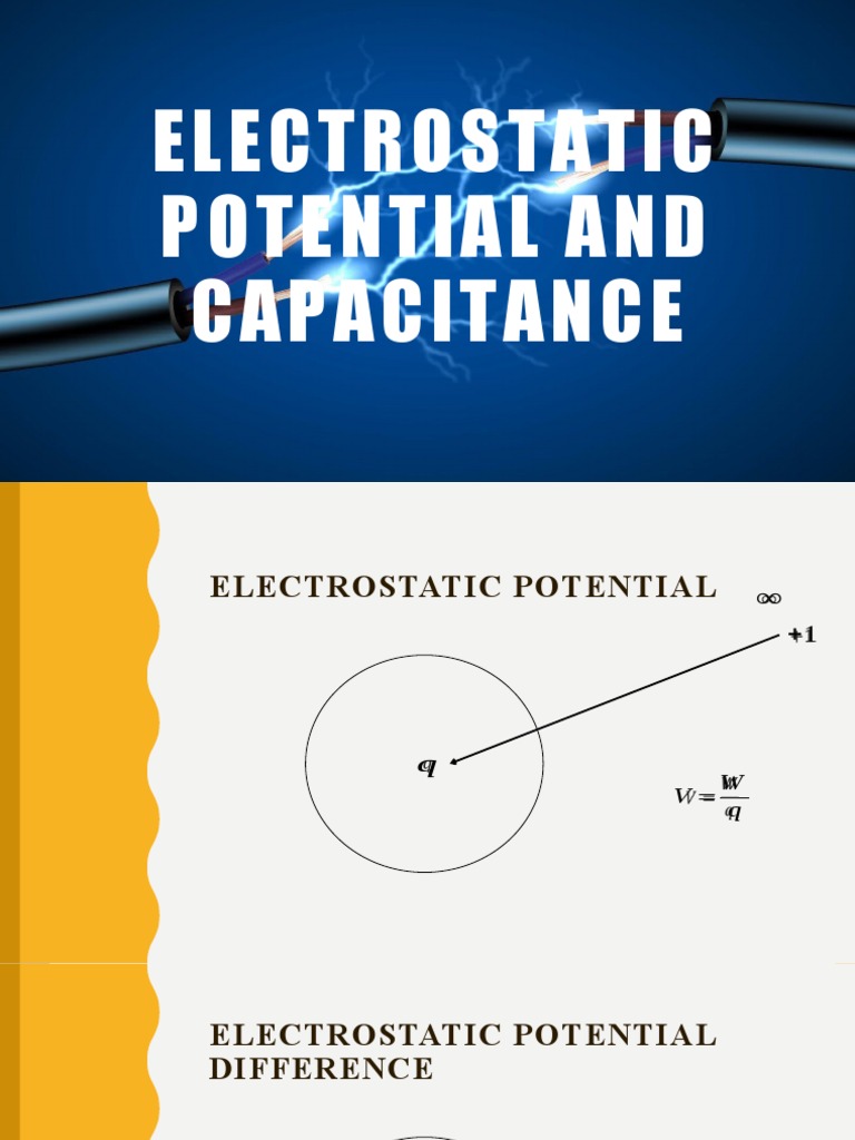 Electrostatic Potential and Capacitance | PDF | Dielectric | Capacitor