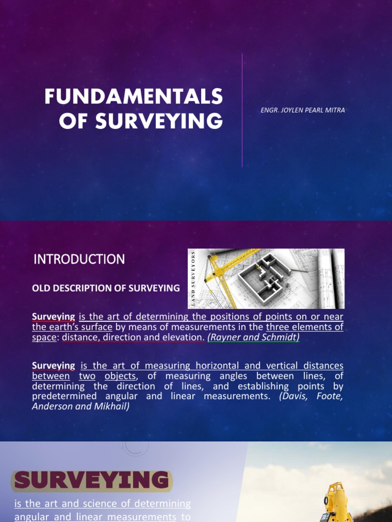 Introduction - and - Different - Types - of - Surveying | PDF ...
