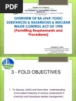 Ra 6969 | PDF | Hazardous Waste | Waste Management