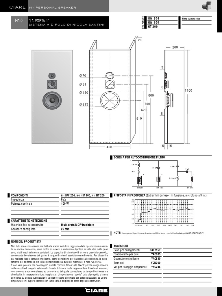Bafles HI-FI 3 Vias PDF | PDF