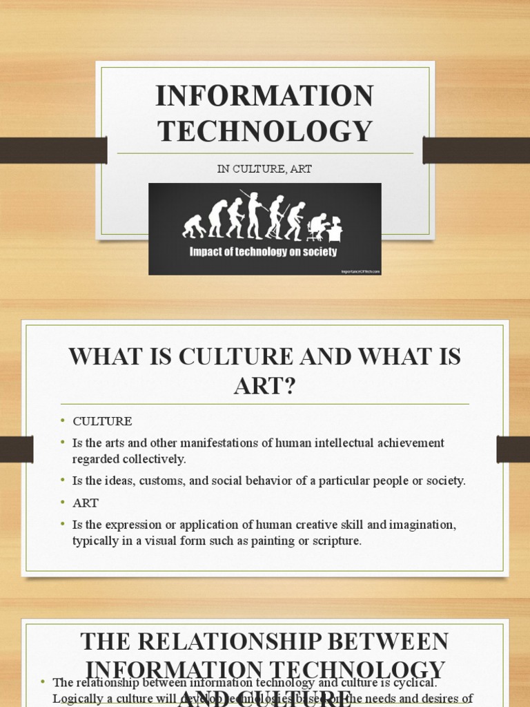 Impact of IT on Culture and Arts | PDF