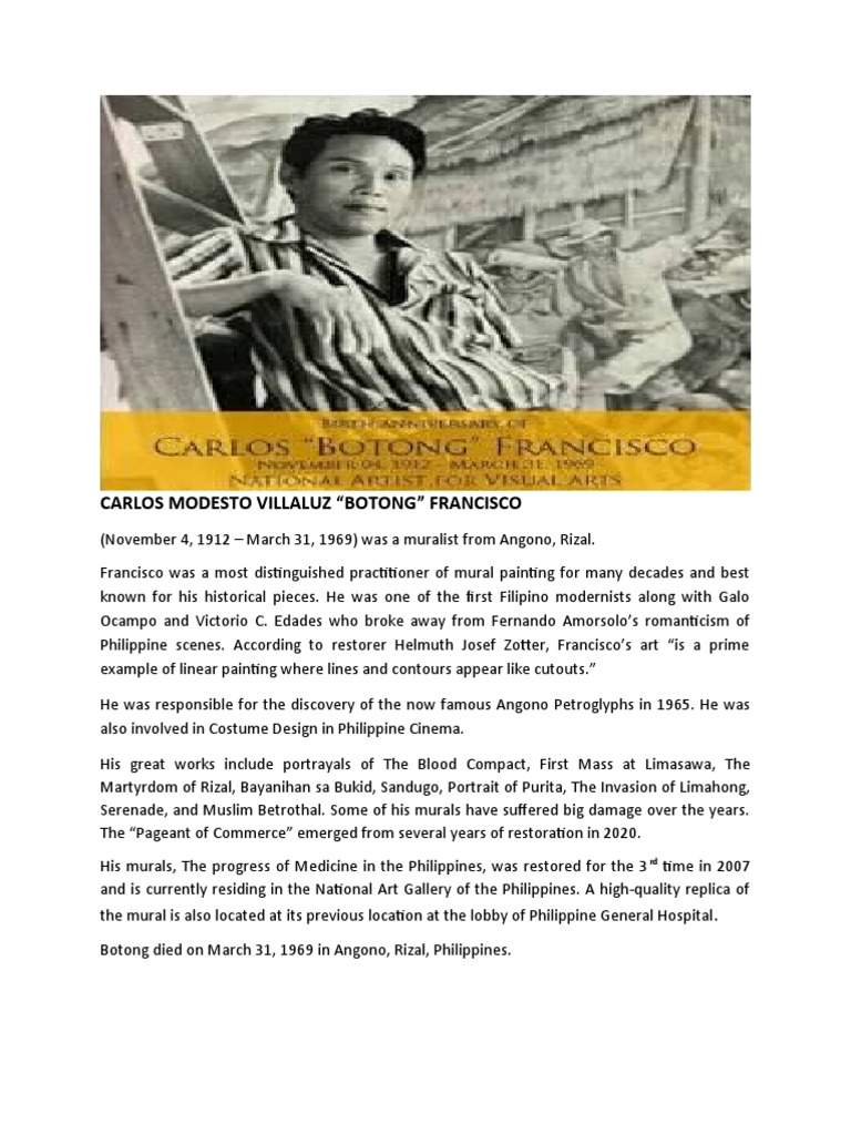 Carlos Modesto Villaluz "Botong" Francisco | PDF | Dances | Philippines