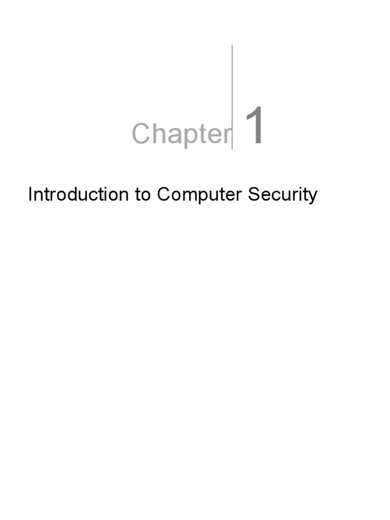 Assignment Module For Chapter 1 Introduction To Computer Security | PDF | Security Hacker ...