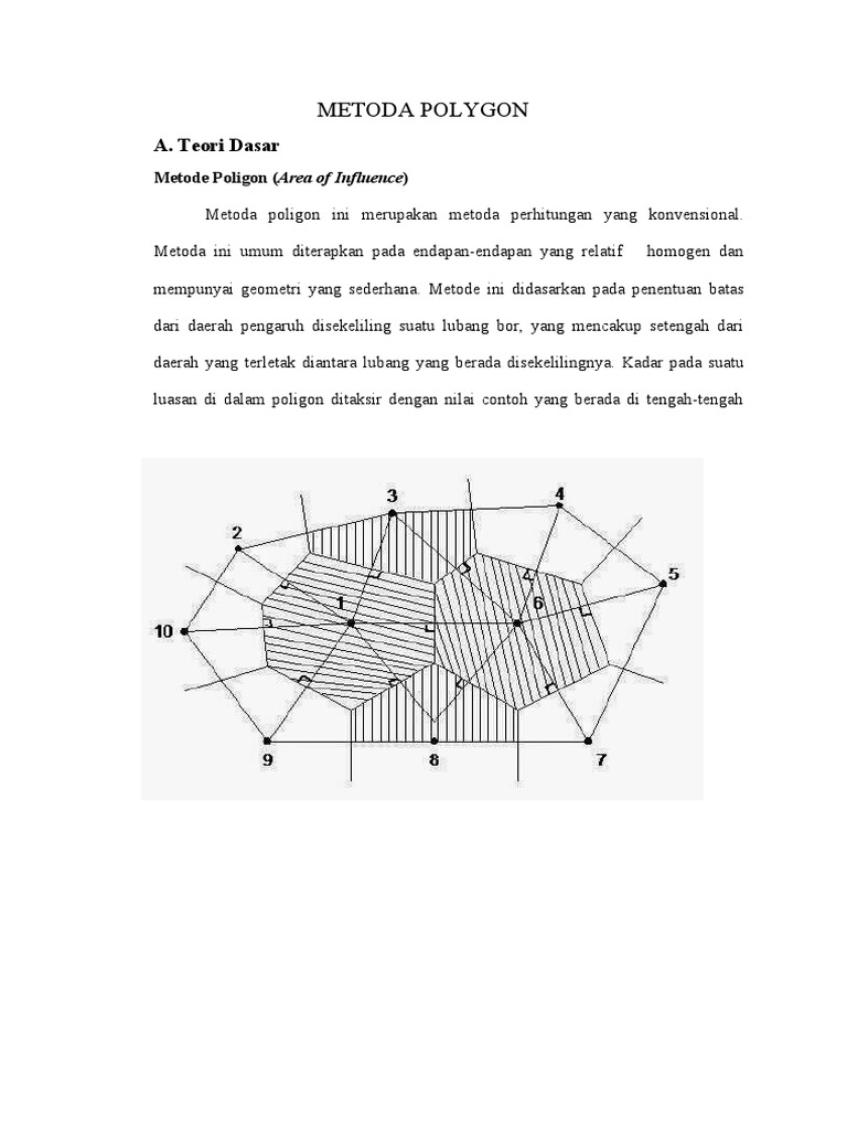 Metode Poligon untuk Perhitungan Cadangan | PDF