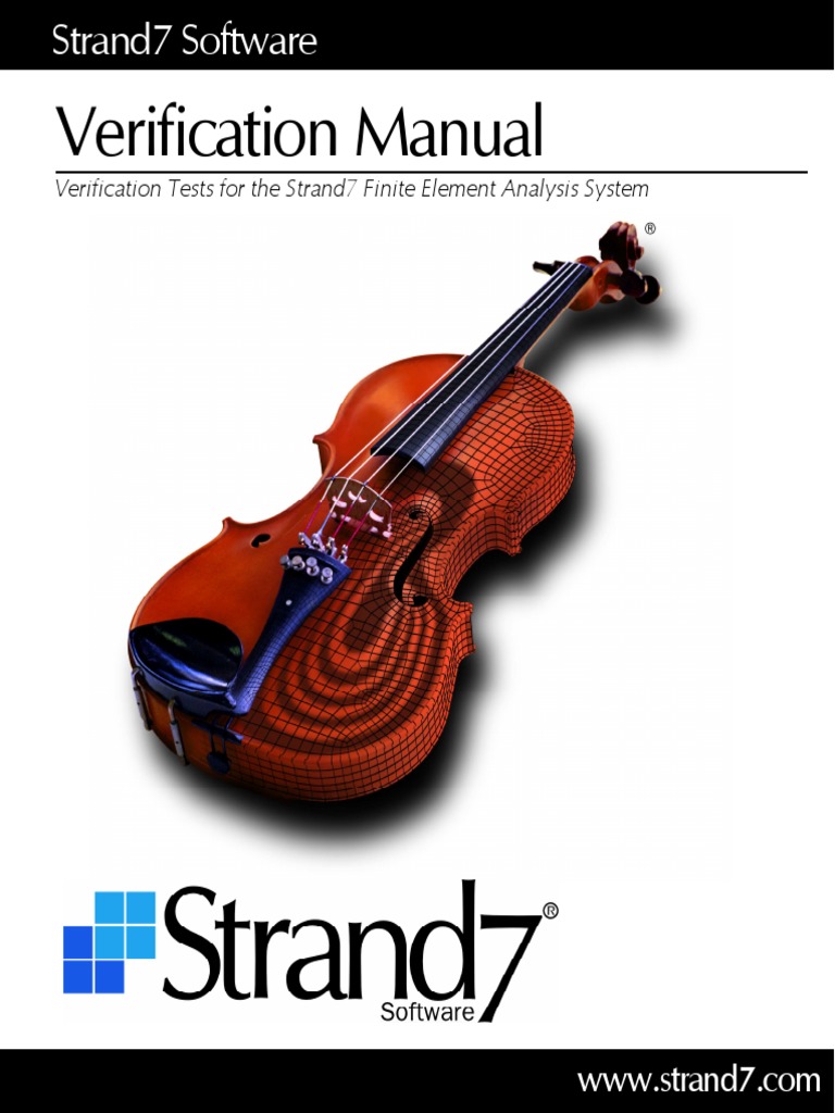 Strand7 R246 Verification Manual TOC PDF | PDF | Beam (Structure) | Bending