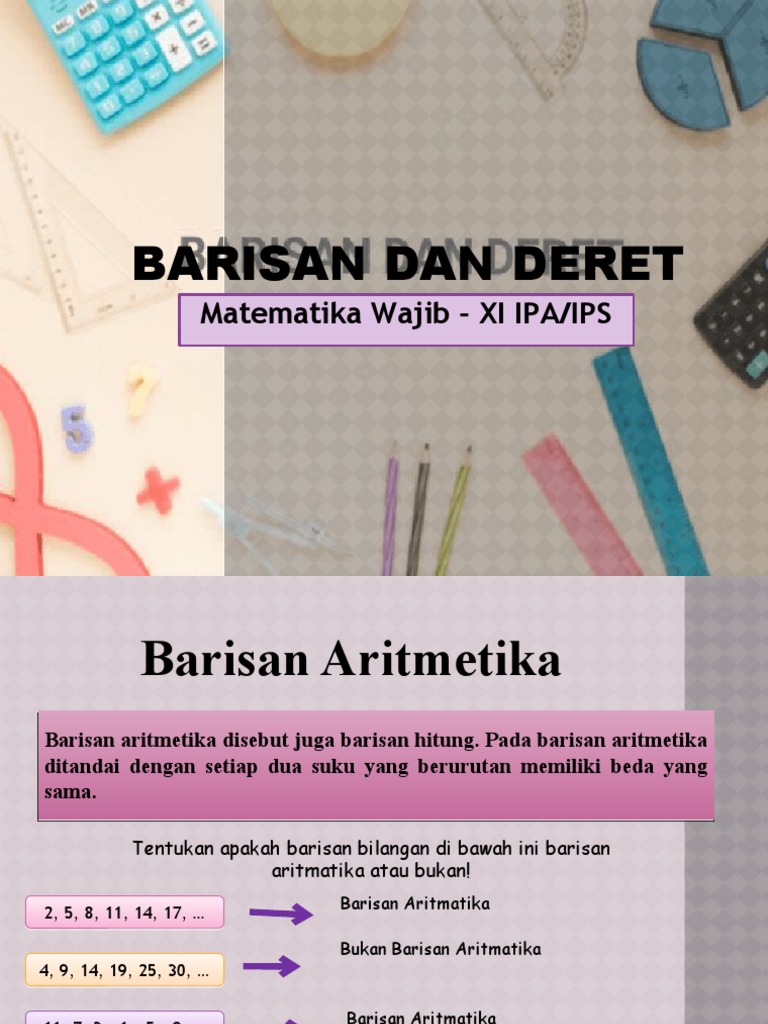 P1 - Baris Deret Aritmatika | PDF