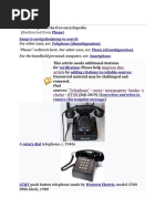 Different Parts of The Telephone and Their Functions | PDF | Telephone ...
