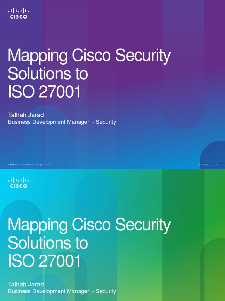 2.2 Cisco Mapping With ISO 27001 PDF | PDF | Cyberwarfare | Security