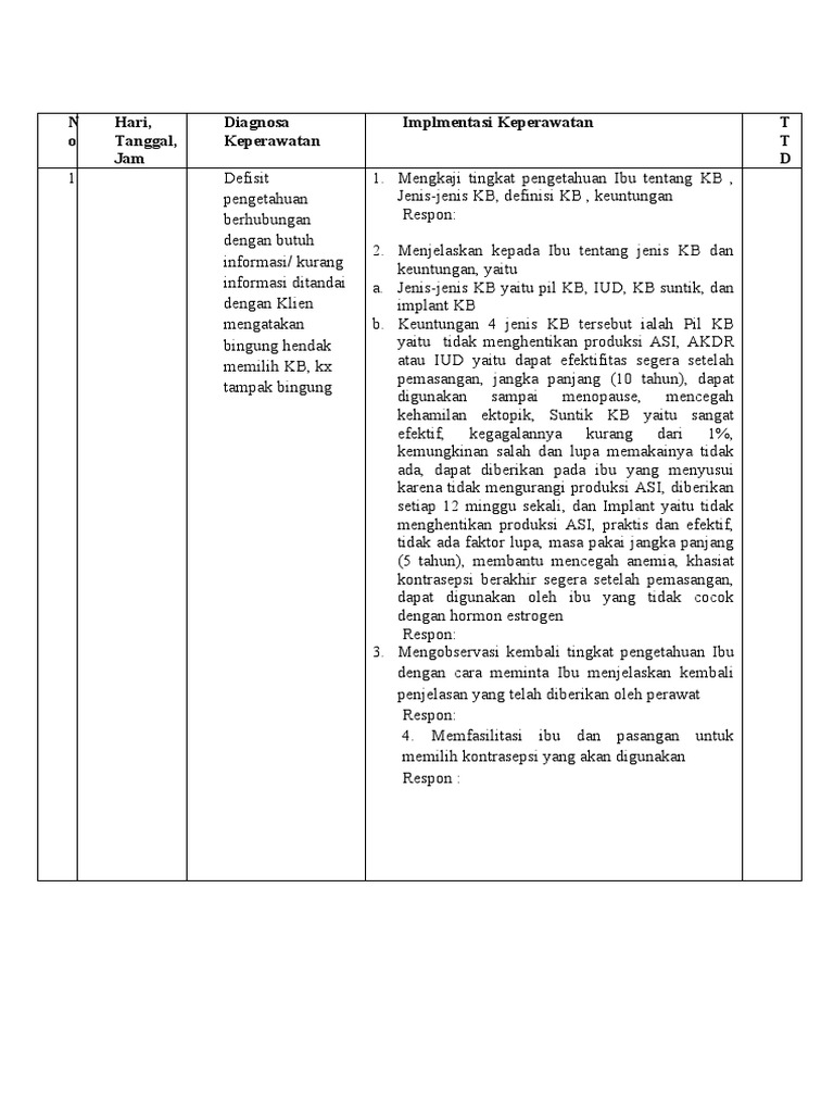 Implementasi Ibu KB | PDF | Pengembangan Diri | Kesehatan Holistik