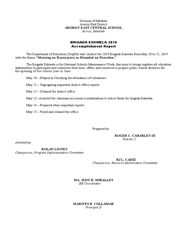 Aroroy, Masbate: Aroroy East Central School | PDF