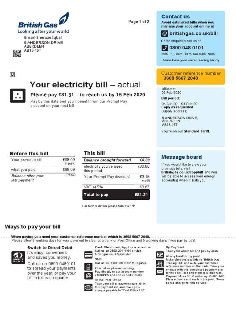 Updated Uk Bill | PDF | Cheque | Payments
