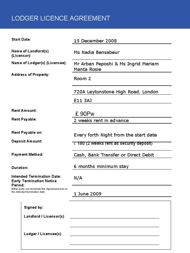 ERNY LICENCE AGREEMENT Amended | PDF | Landlord | License